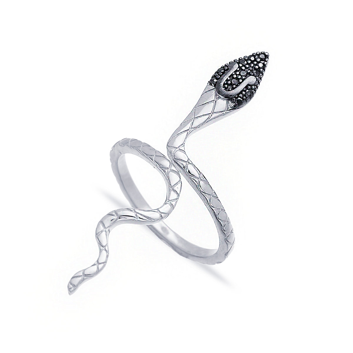 Adjustable Sterling Silver Snake Ring | MyBeautifulBuddha