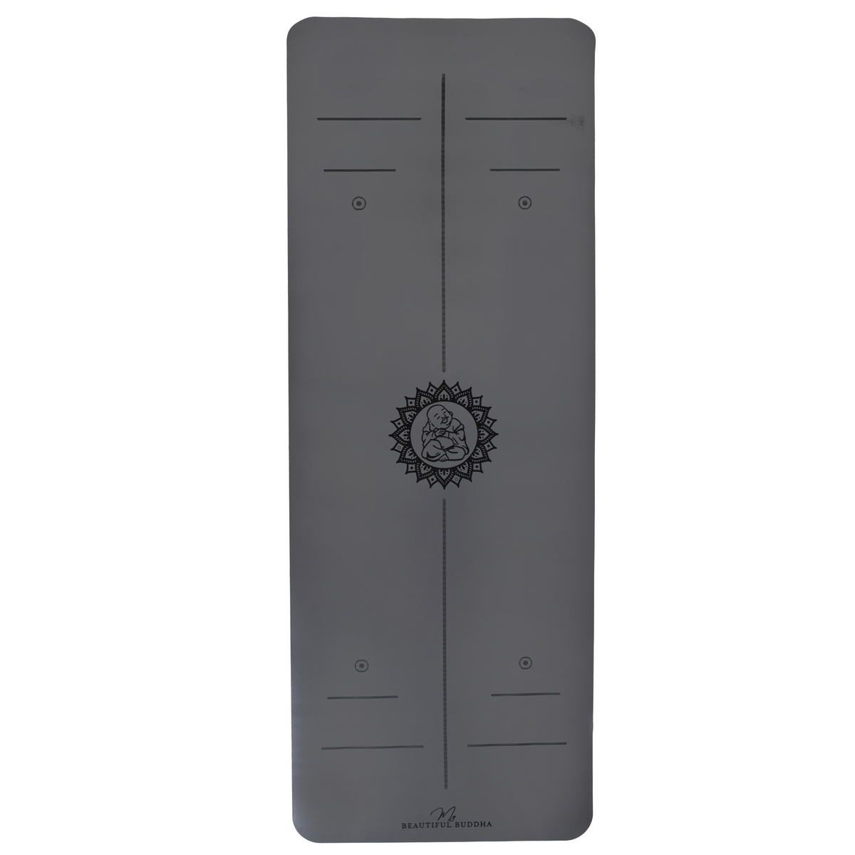 Premium Yoga Mat - Wolf Grey + Carry Stretch Strap | MyBeautifulBuddha